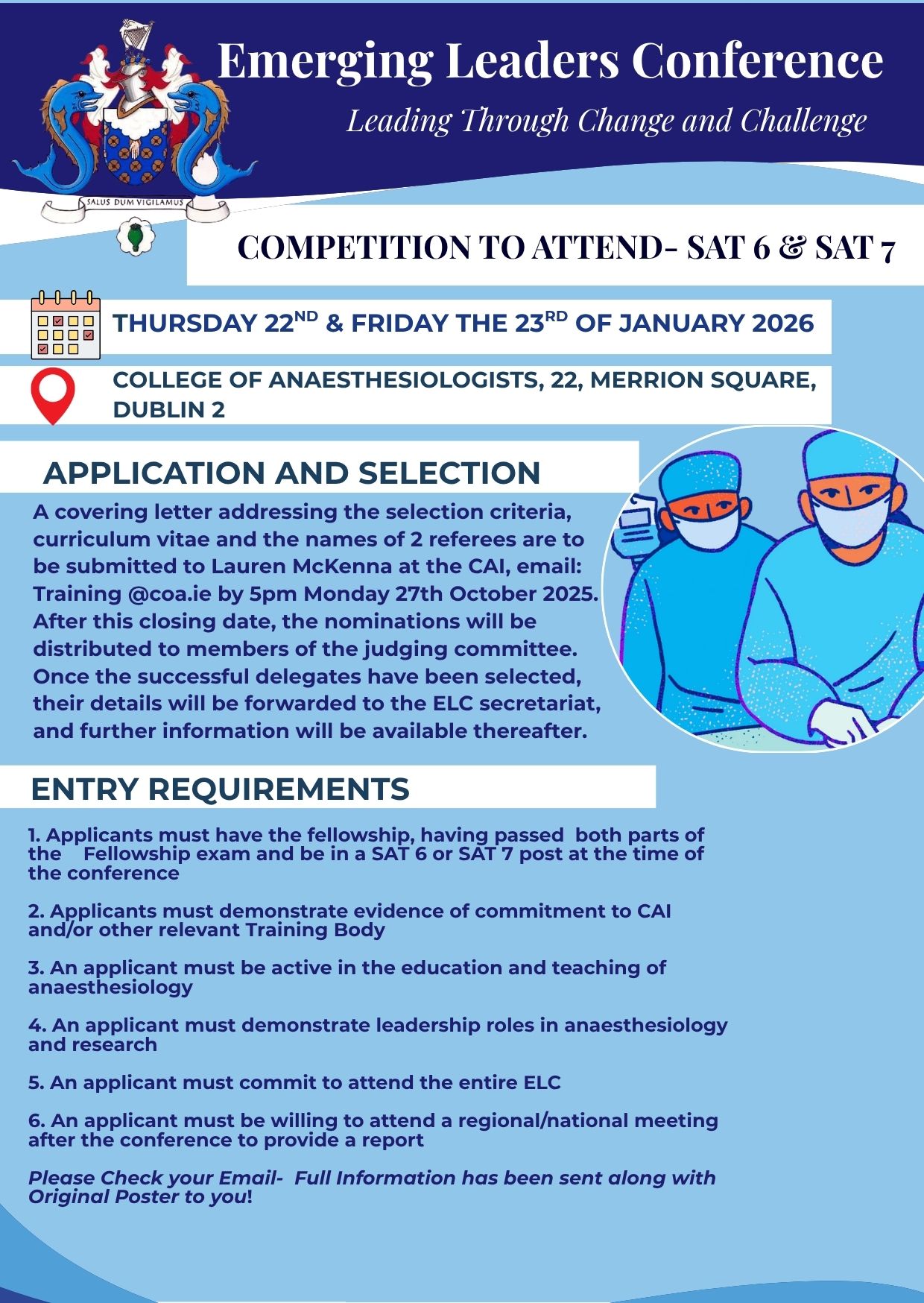 Emerging Leaders Conference 2026 – Competition Launch – The College of ...